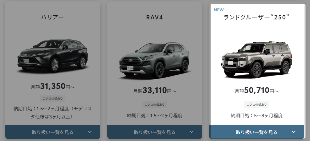 ランクル250グレードはZX・VX・GXの3種類！主な仕様の違いを比較！｜LuxuryCars